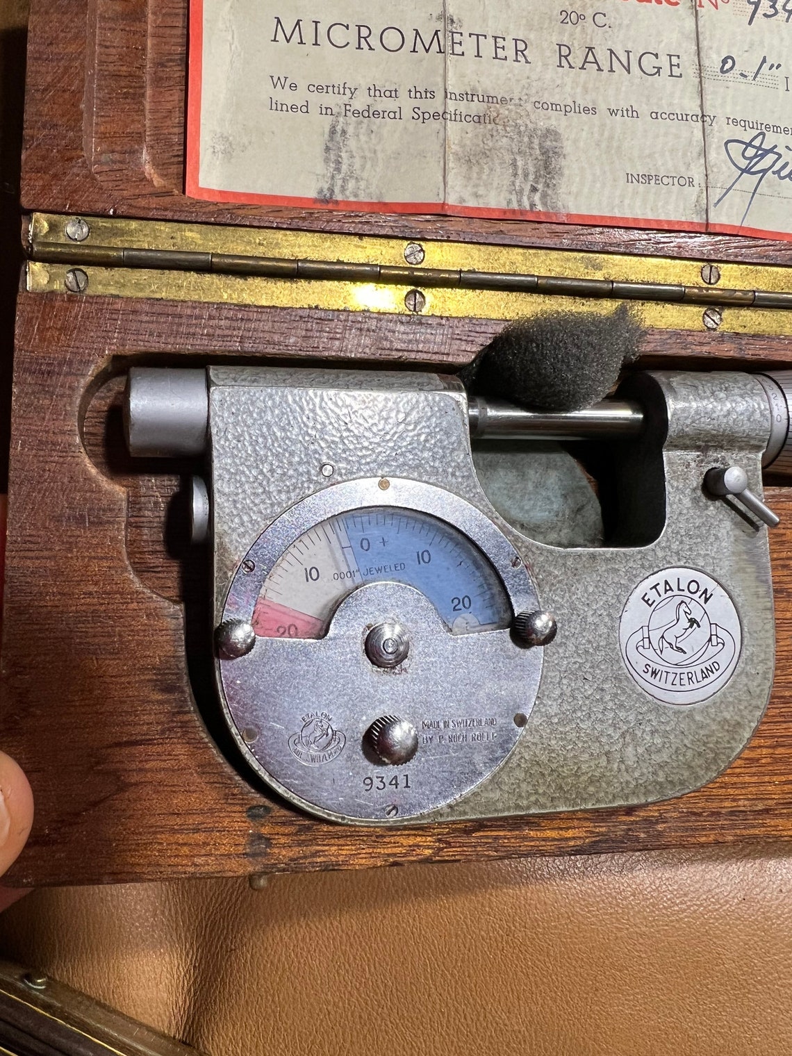 Etalon Micrometer Rolle Switzerland Pierre Roch Ltd Vintage - Etsy