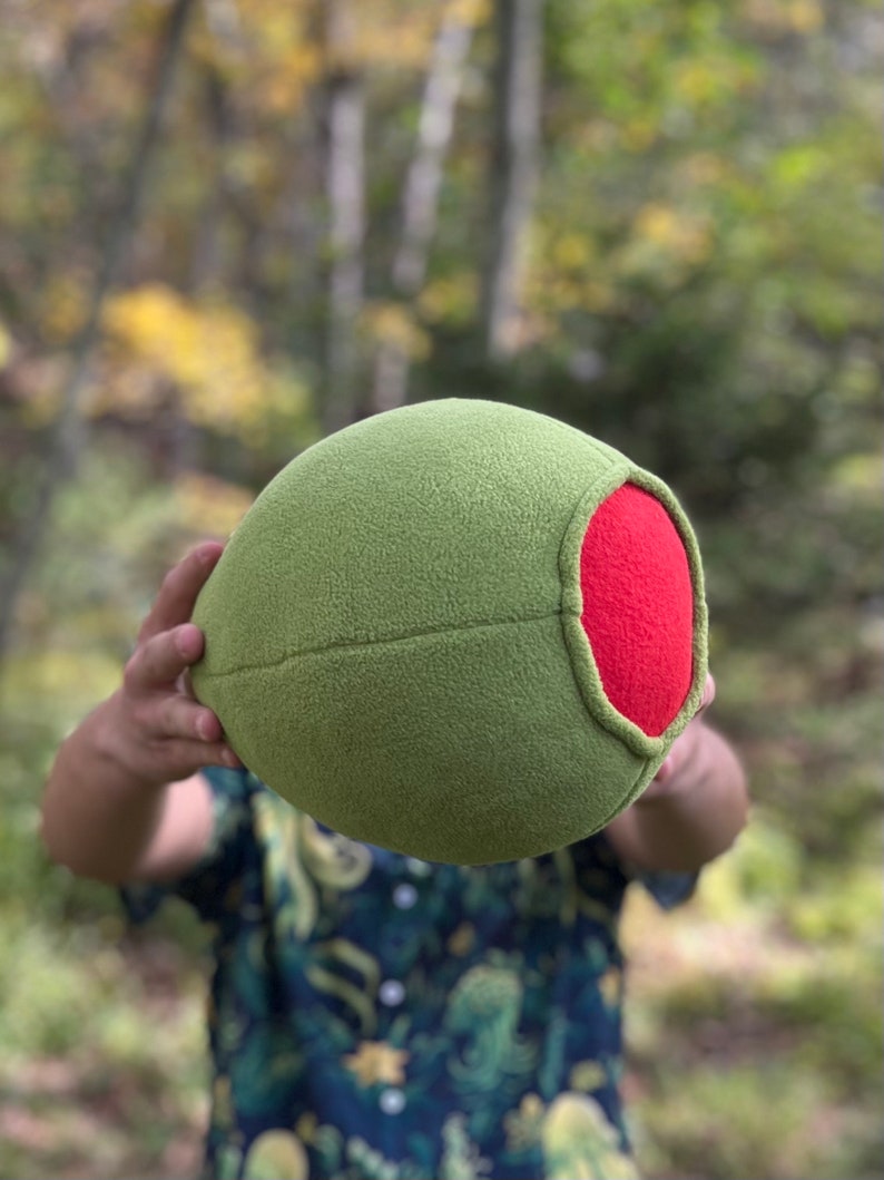 Large Green Pimento Olive Plush - Etsy