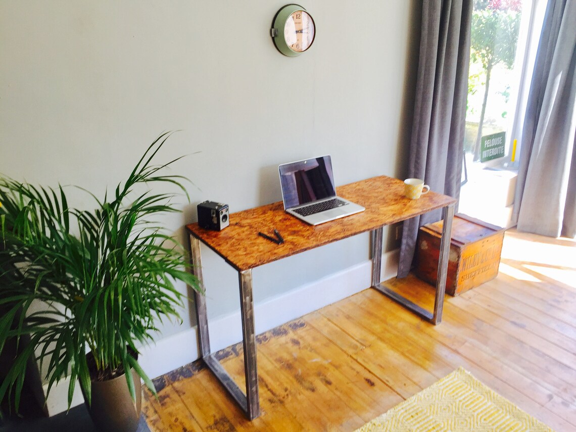 OSB Industrial Desk With Box Steel Pedestal Legs - Etsy UK