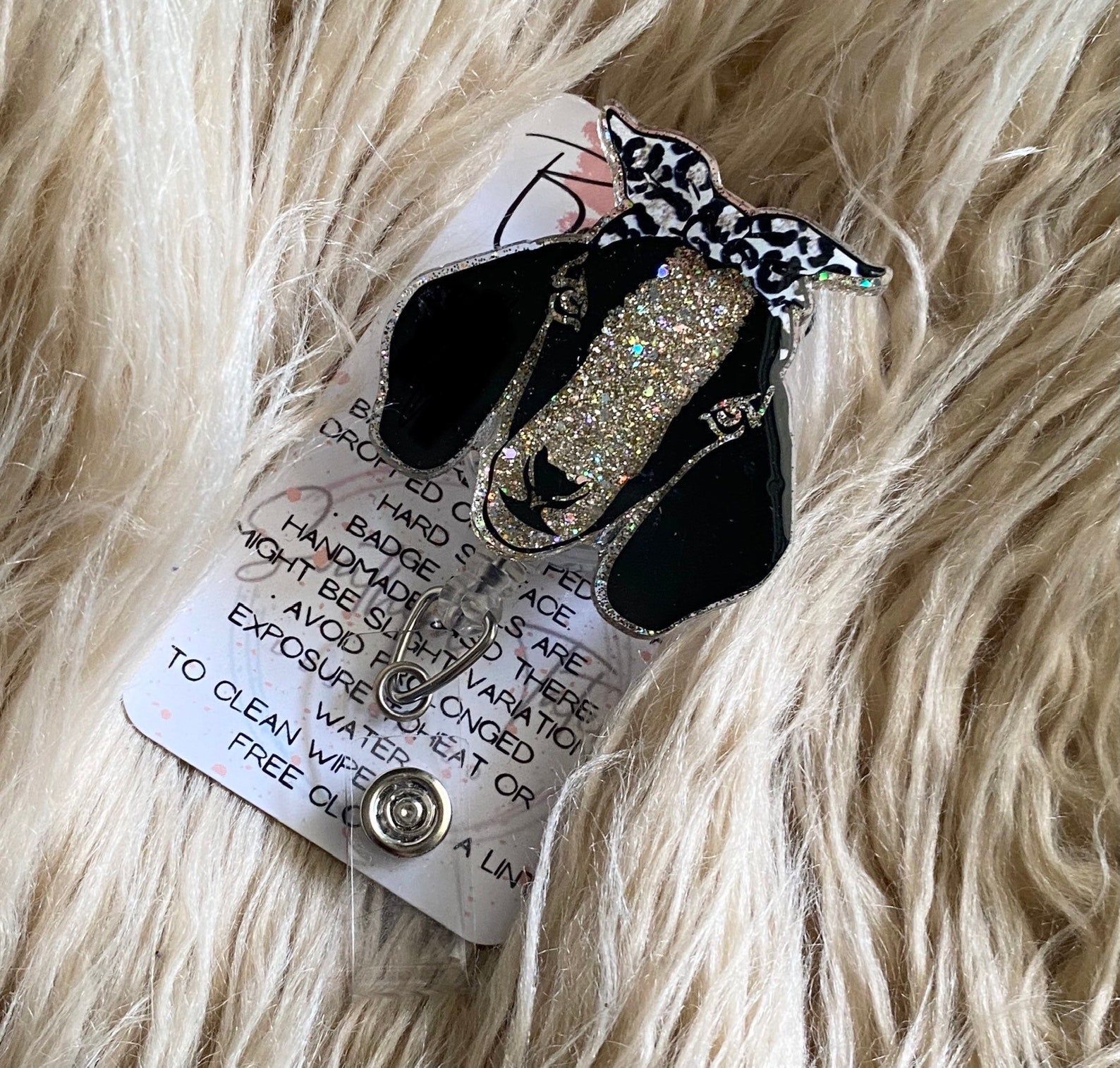 Bandana Goat Badge Reel - Etsy