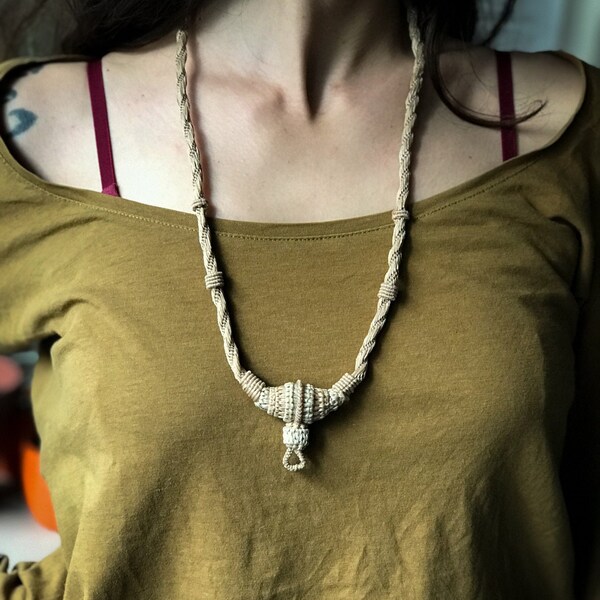 Macrame Necklace - Etsy