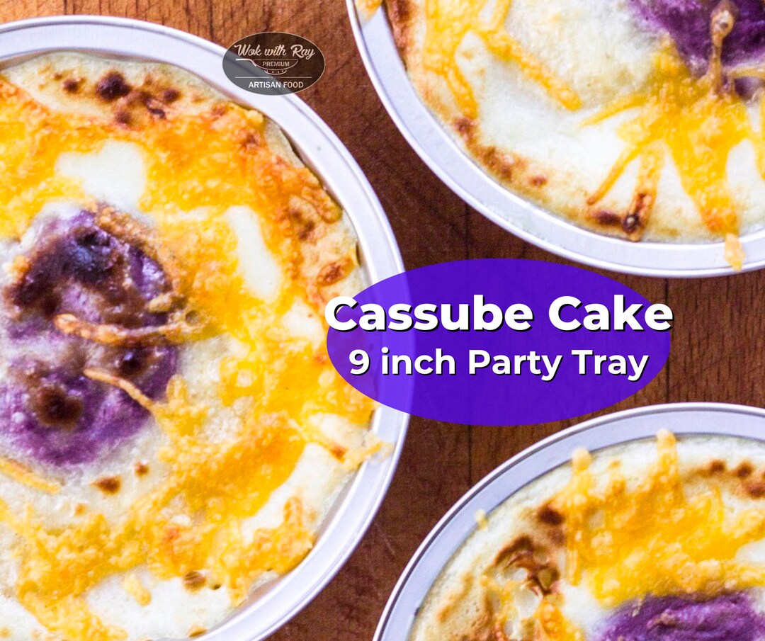 Party Tray Cassube Cake - Heavenly Fusion of Cassava and Ube - Perfect ...