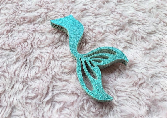 Glitter Mermaid Tail Die Cuts Mermaid Tail Paper Die Cuts | Etsy