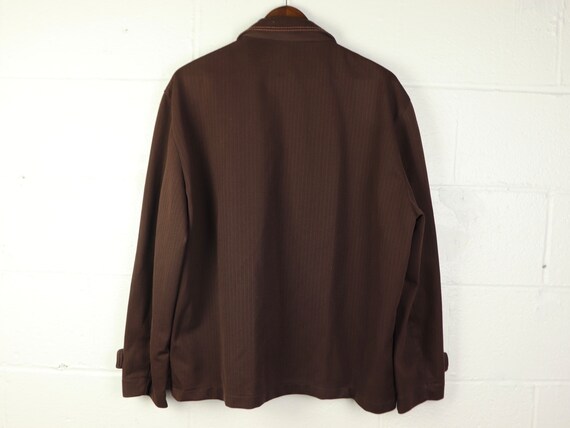 Brown Dagger Collar Light Weight Jacket, 1970s Vintage - Gem