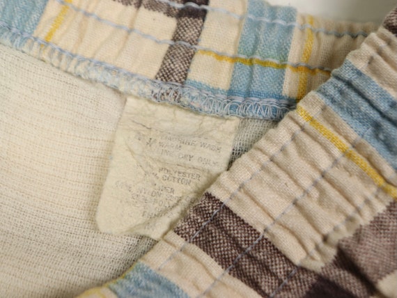 Plaid Dolphin Shorts, 1970s vintage - Gem