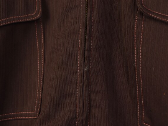 Brown Dagger Collar Light Weight Jacket, 1970s Vintage - Gem