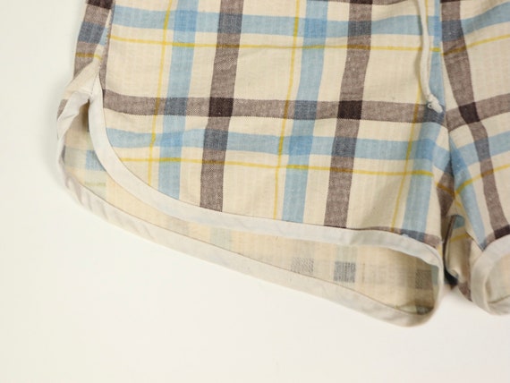 Plaid Dolphin Shorts, 1970s vintage - Gem