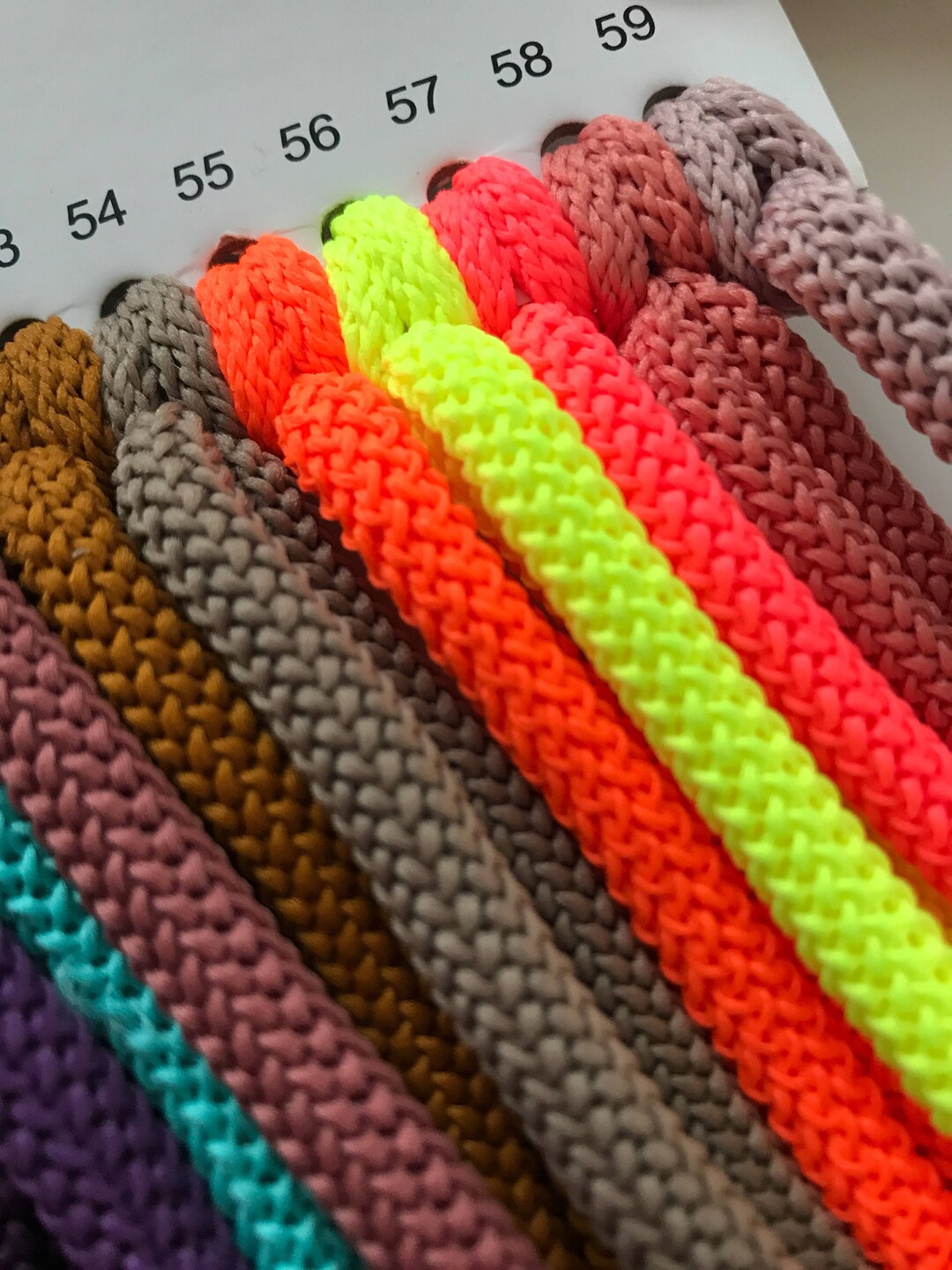Macrame 6mm Cord, Braided Nylon Strong Cord, Soft Colored Rope, Nylon ...