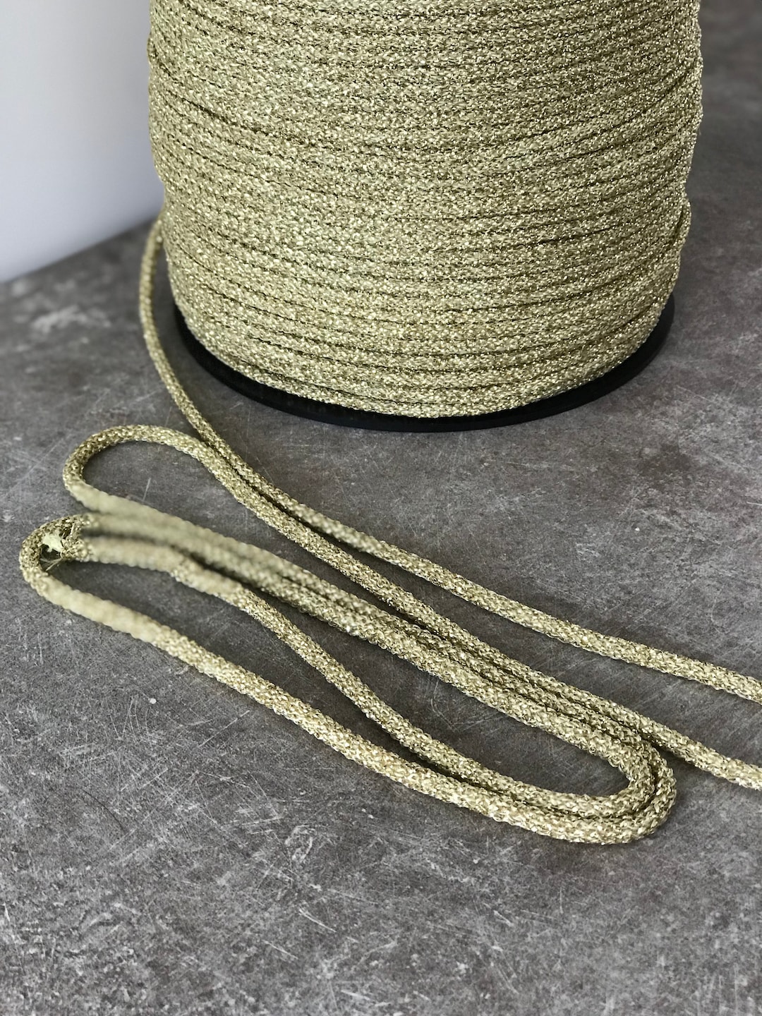 Cordón de oro lurex, cuerda de lurex, artesanía de cuerda de 6 mm ...