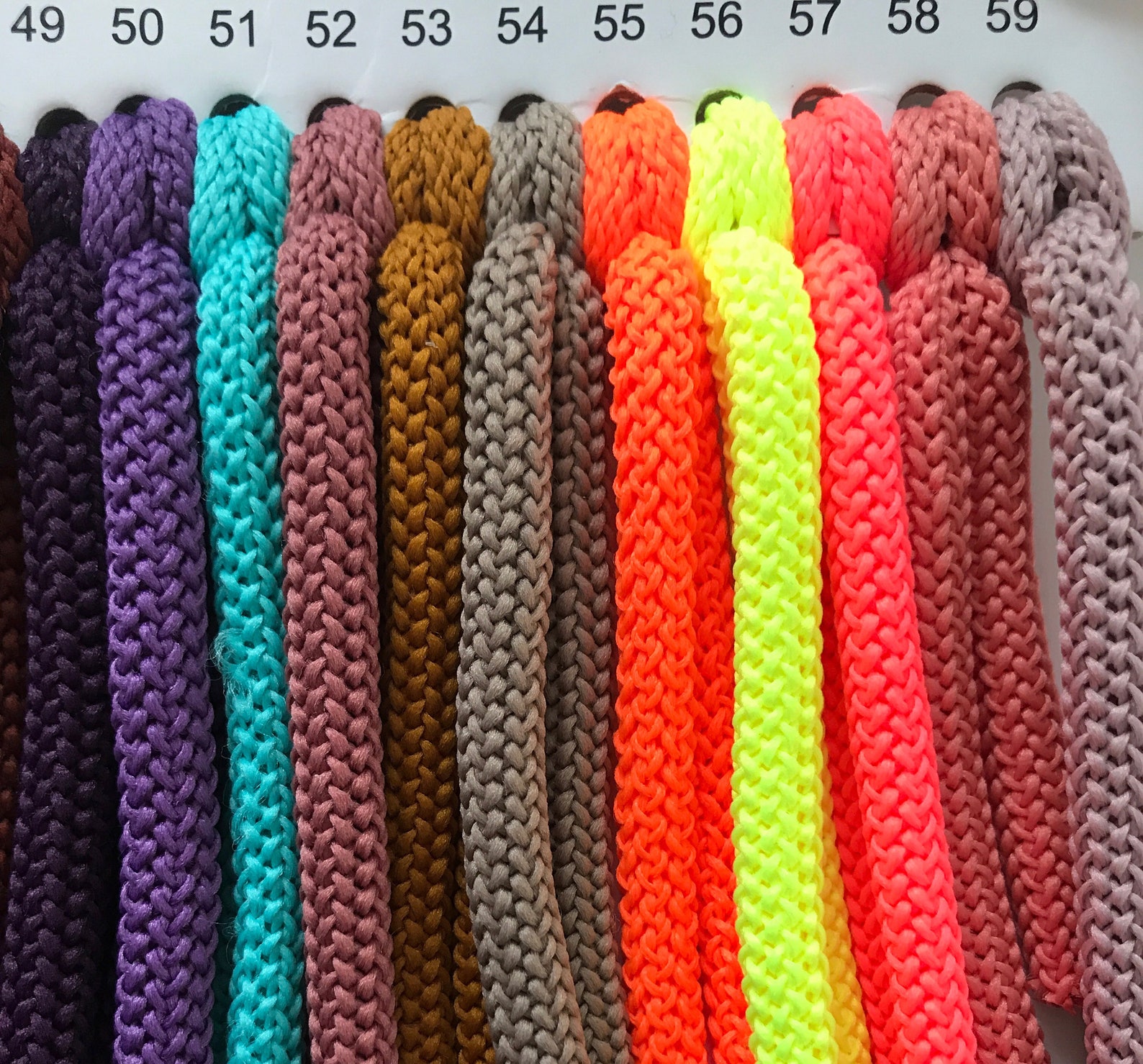 Macrame 6mm Cord, Braided Nylon Strong Cord, Soft Colored Rope, Nylon ...