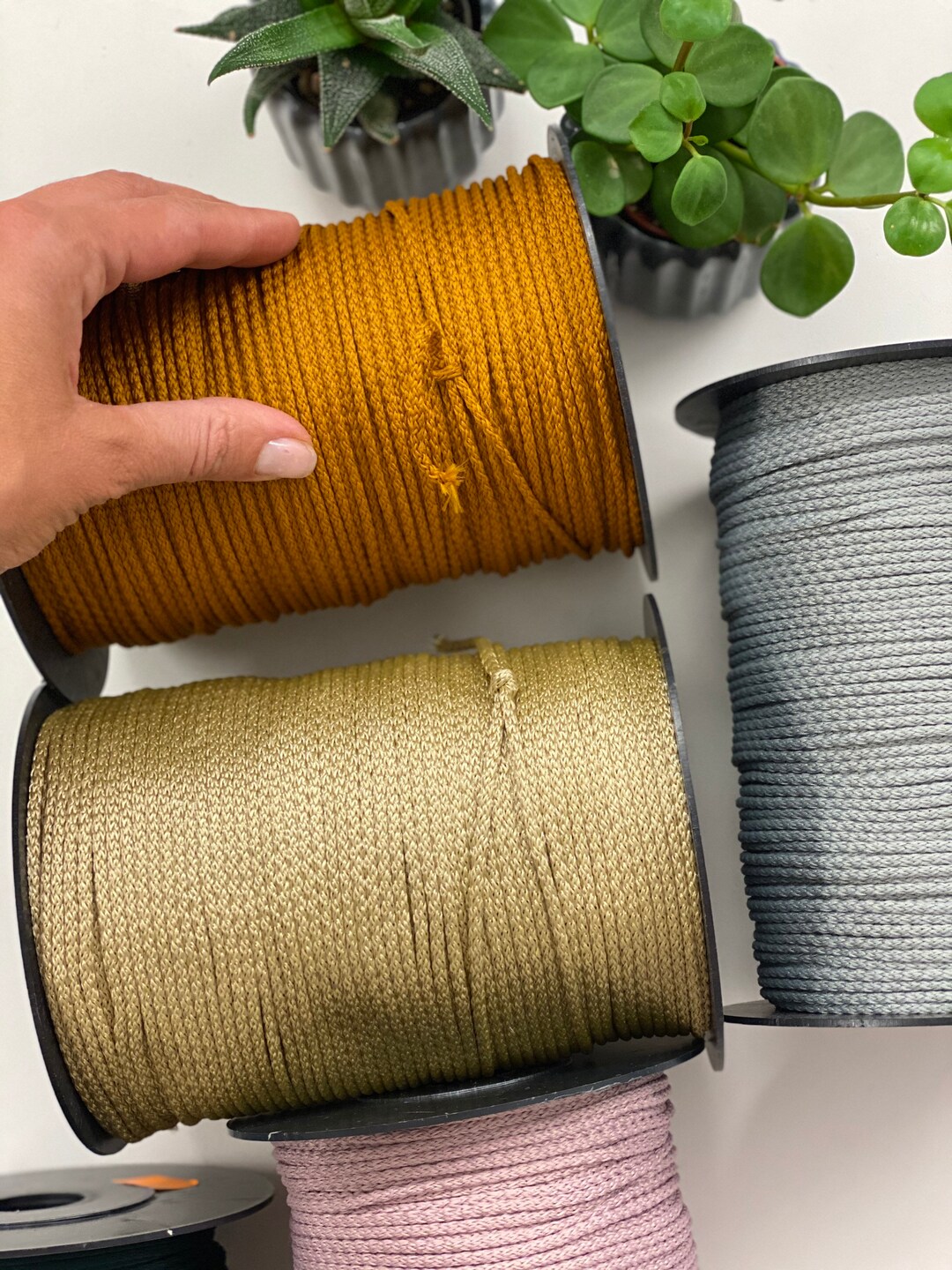 3mm Macrame Polyester Cord: Soft Craft Rope for Crochet, Knitting ...