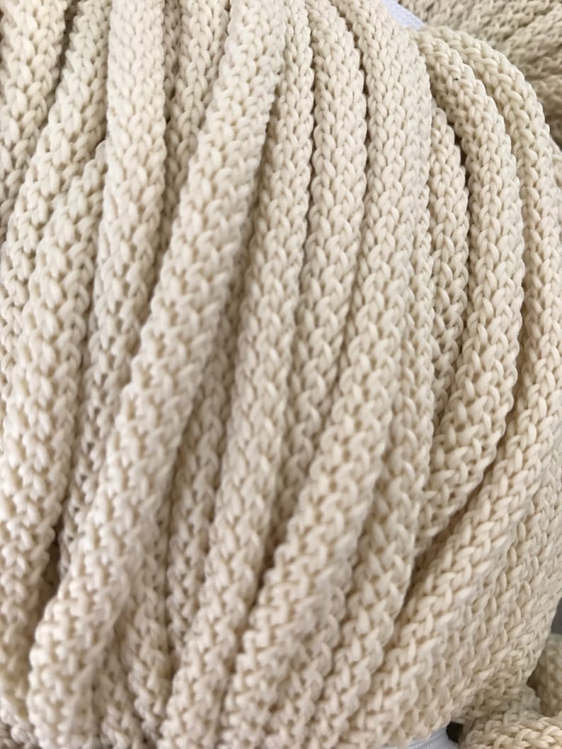Macrame Cord Beige Polyester Rope 109 Yards/100 Meters Rope | Etsy