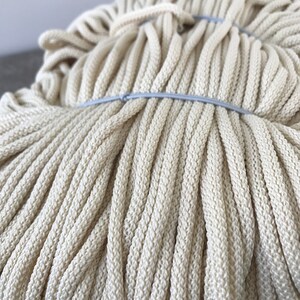 Macrame Cord, Beige Polyester Rope, 109 Yards/100 Meters Rope Cord ...