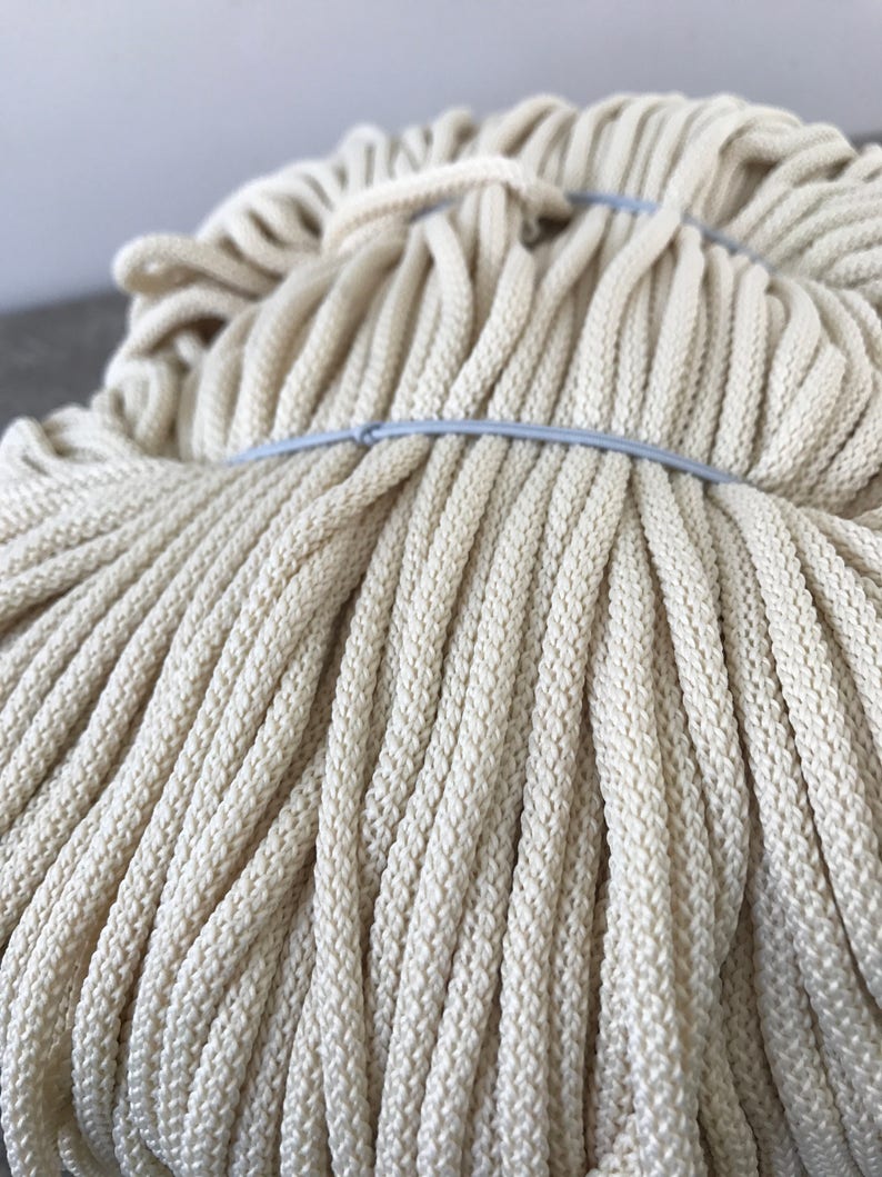 Macrame Cord Beige Polyester Rope 109 Yards/100 Meters Rope | Etsy