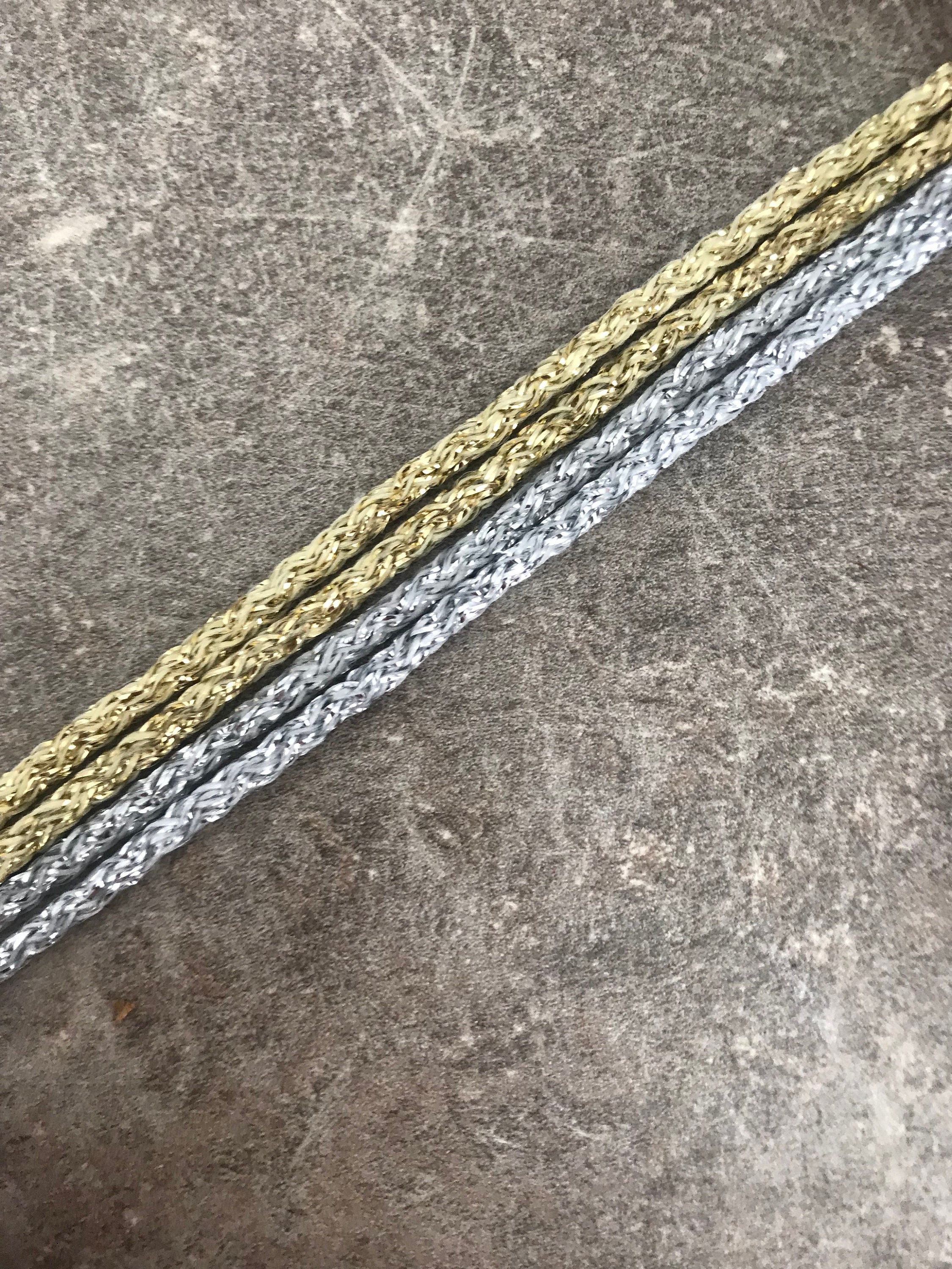 Silver Lurex Cord 3mm Lurex Cord Macrame Lurex Cord Lurex - Etsy
