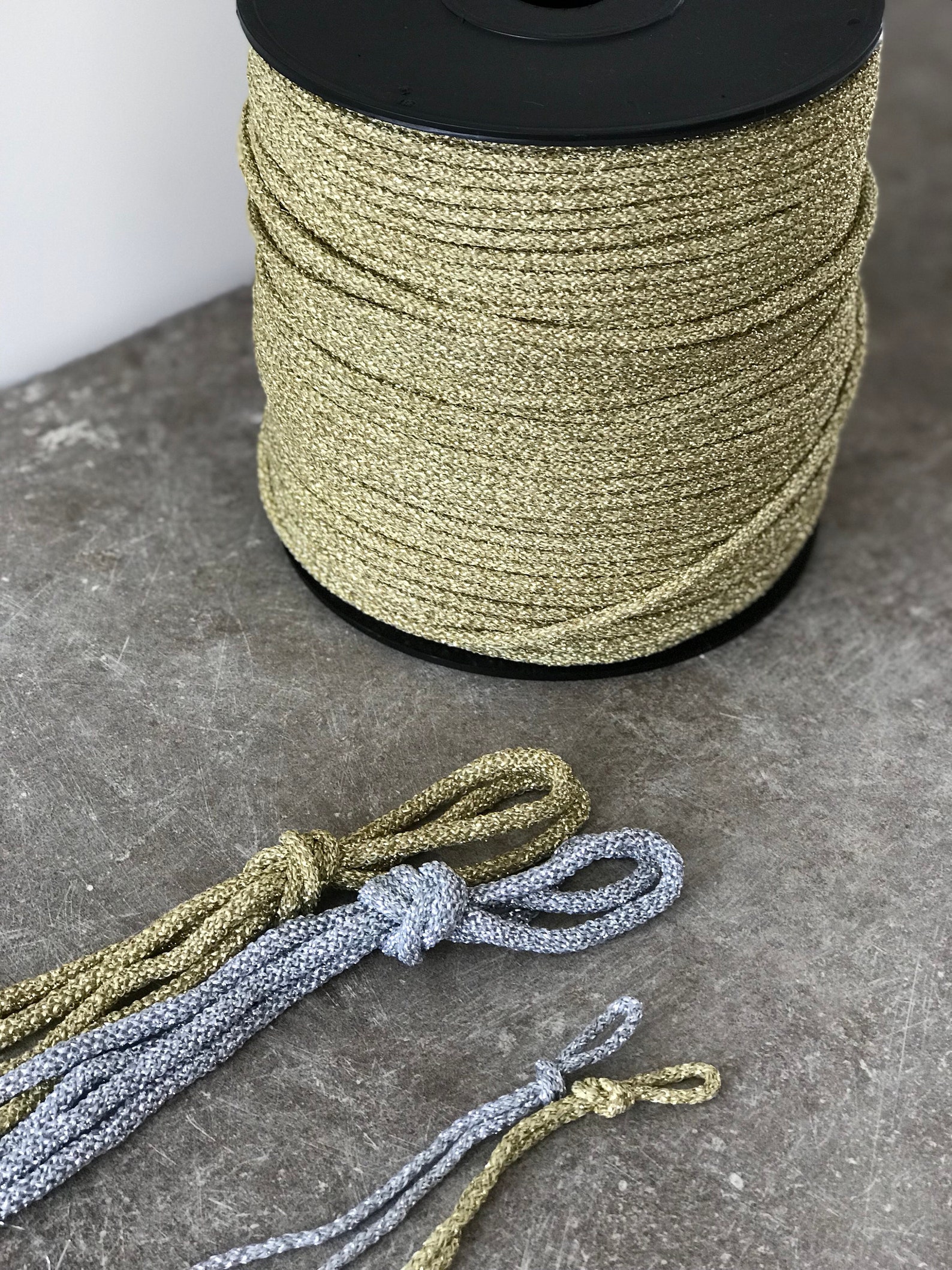 6mm Lurex silver cord macrame cord lurex lurex cord rope | Etsy