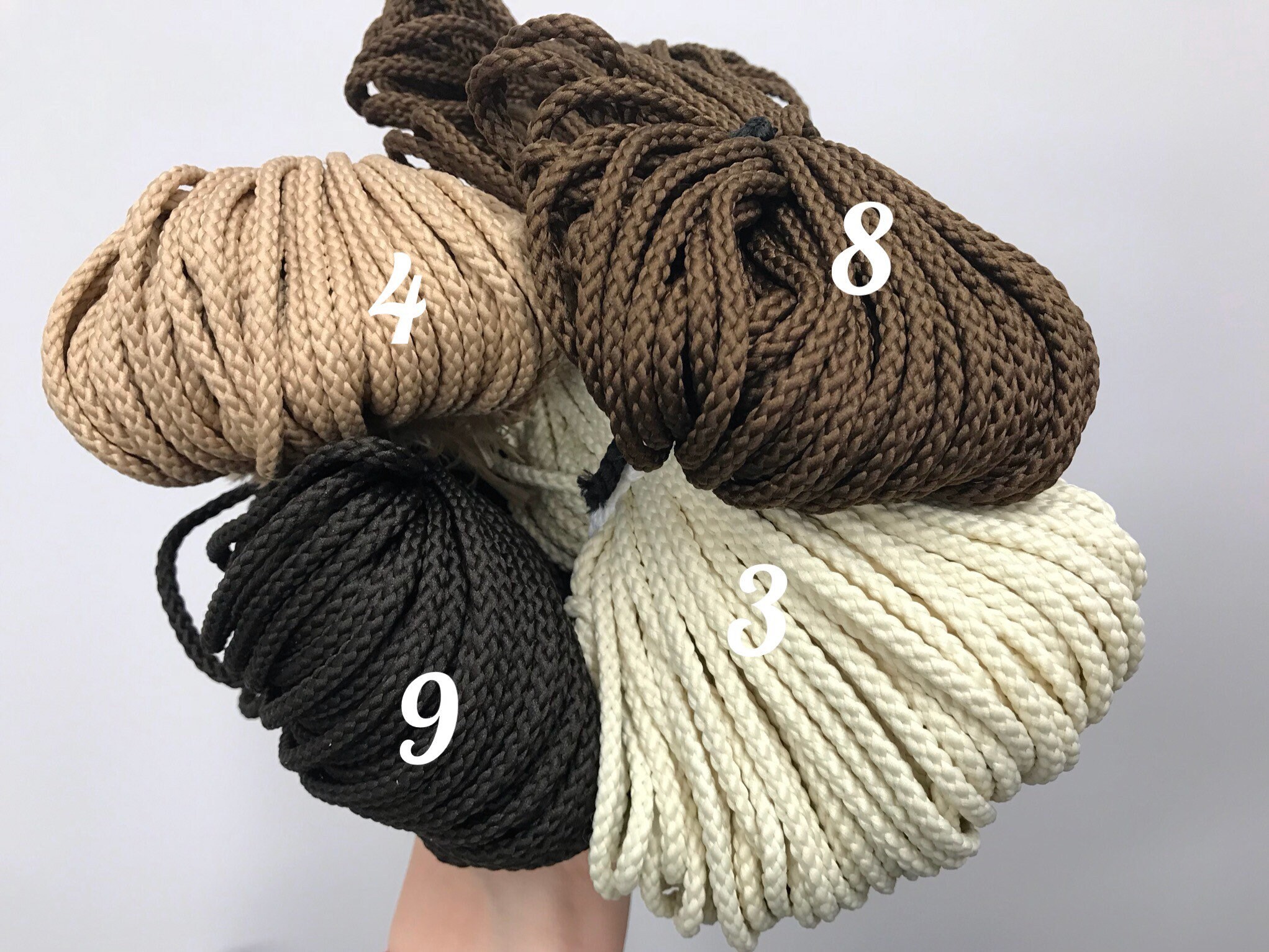 Macrame Cord 4mm Macrame Rope Macrame Supplies Macrame | Etsy