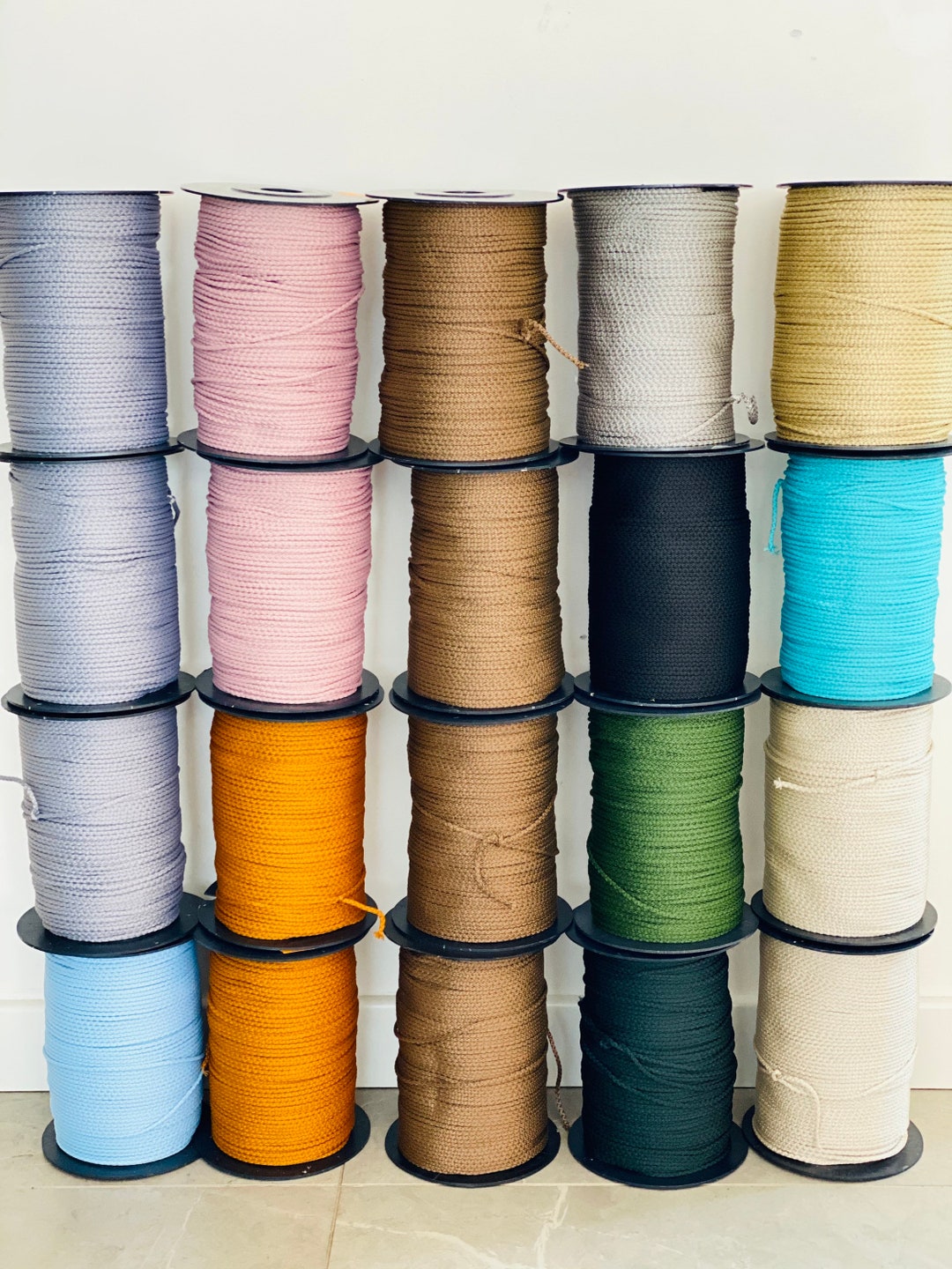 Macrame 3mm/5mm Cord, Rope Yarn, Macrame Yarn Cord, Crochet Macrame ...