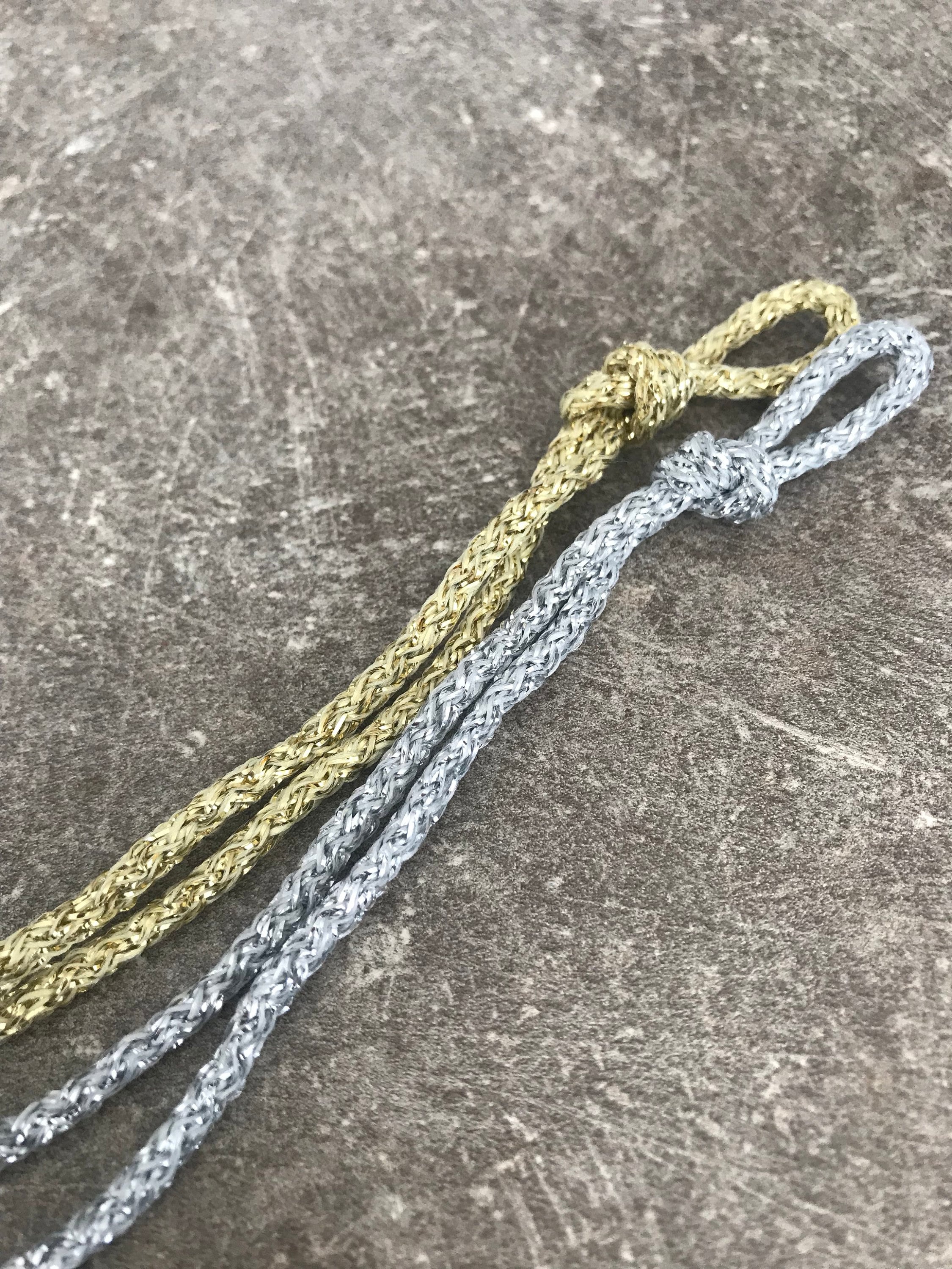 Silver Lurex Cord 3mm Lurex Cord Macrame Lurex Cord Lurex - Etsy