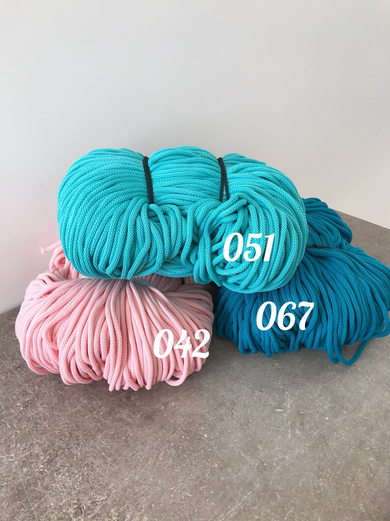 6mm Polyester Cord Cord Macrame Textile Rope Macrame Yarn - Etsy