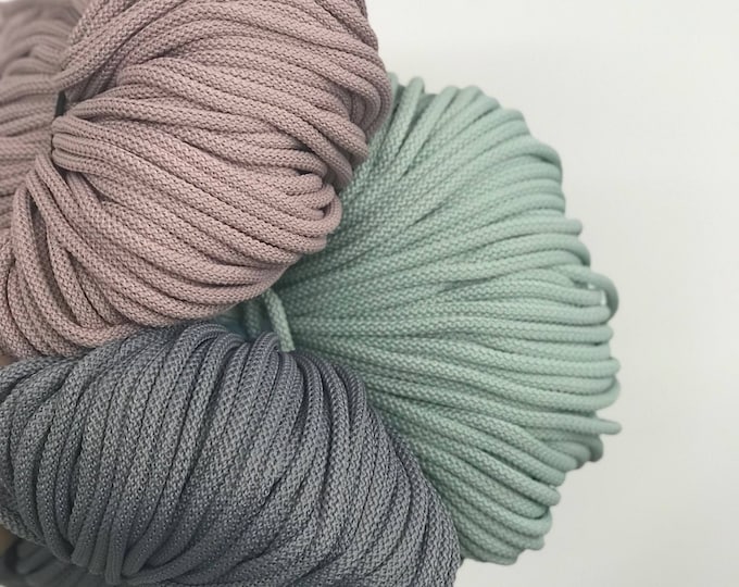 Macrame Cord 6 Mm, Macrame String, 656 Ft Craft Cord, Rug Yarn, Macrame ...