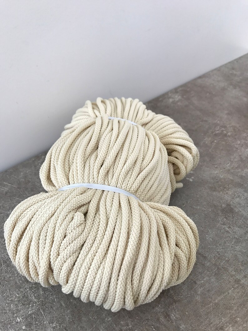 Macrame Cord Beige Polyester Rope 109 Yards/100 Meters Rope | Etsy