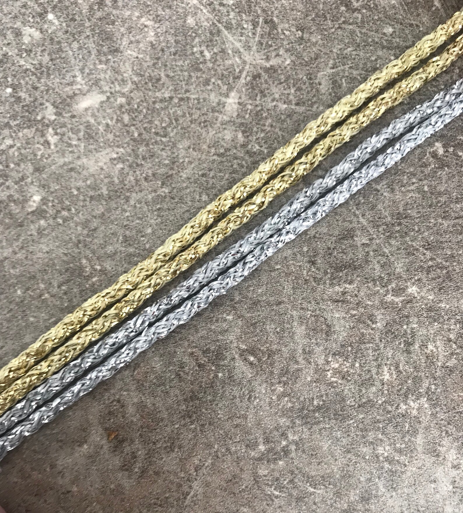 Silver Lurex Cord 3mm Lurex Cord Macrame Lurex Cord Lurex | Etsy
