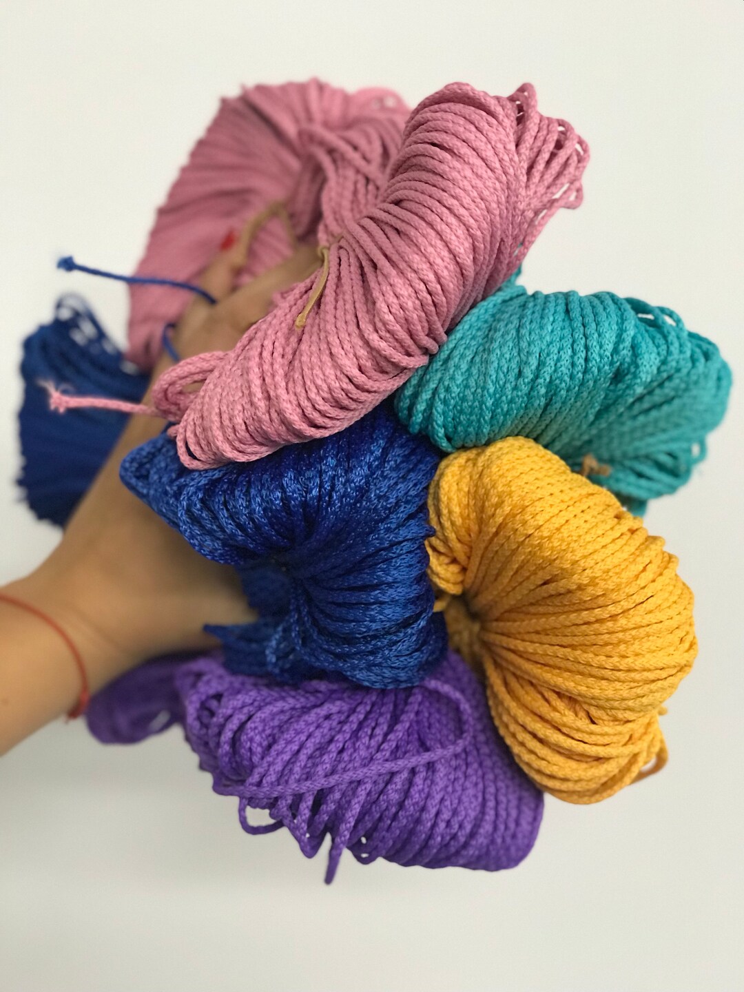 Macramé Cord 5mm 6mm Colored Macramé Cord Macramé Rope Supplies ...