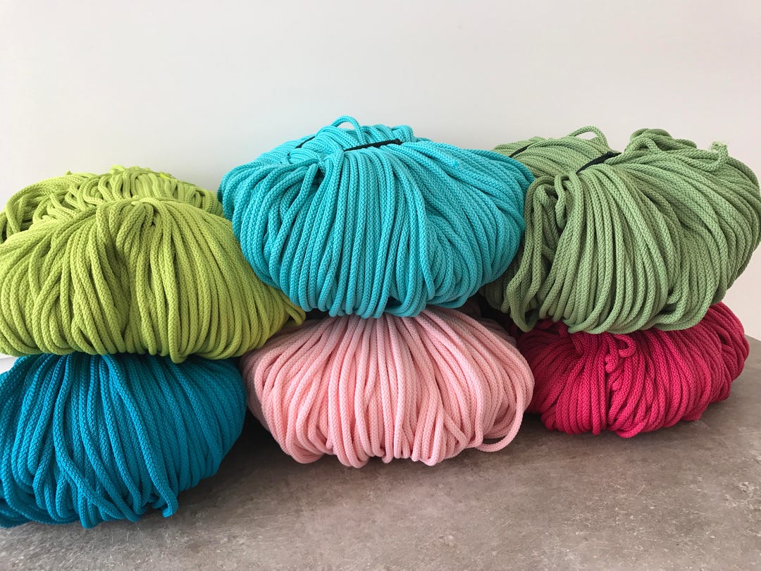 6mm Polyester Cord, Cord Macrame, Textile Rope, Macrame Yarn, Knitting ...