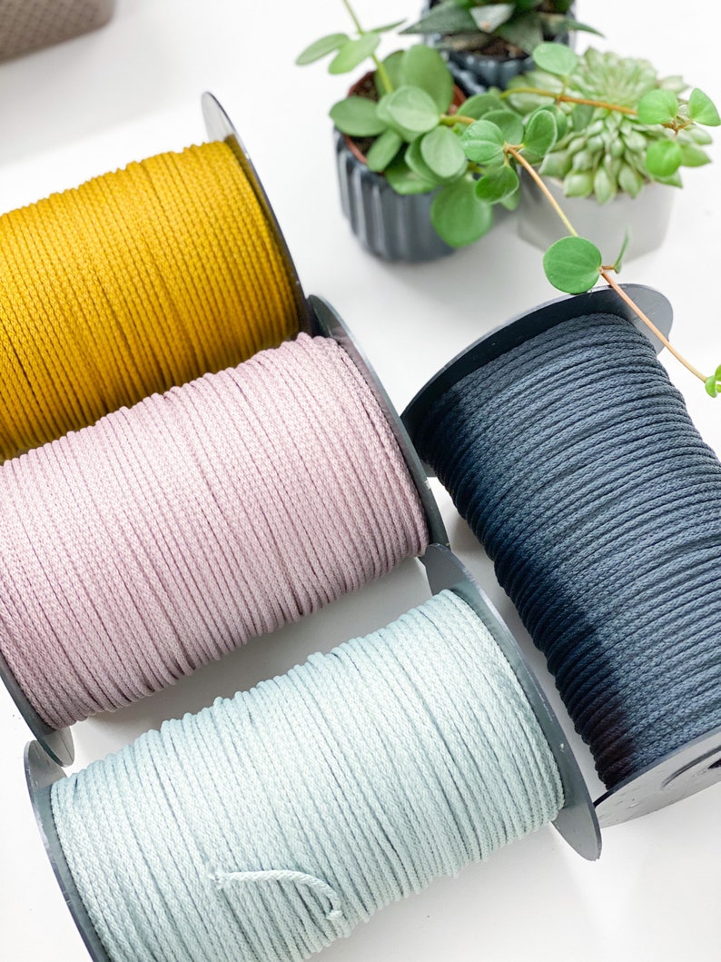 Macrame Cord 5mm/3mm Macrame Rope Macrame Supplies Macrame - Etsy