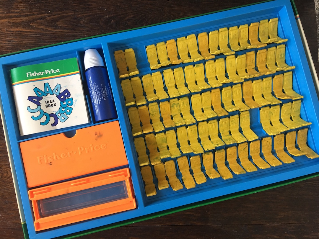 1980's Fisher Price Printer's Kit / Vintage Letter - Etsy