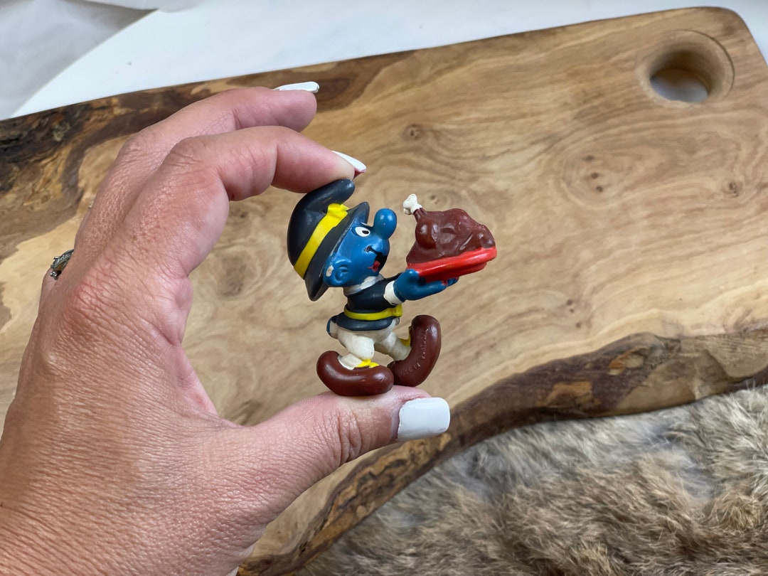 1982 Smurf Turkey Thanksgiving Pilgrim Peyo Smurf Action Figure ...