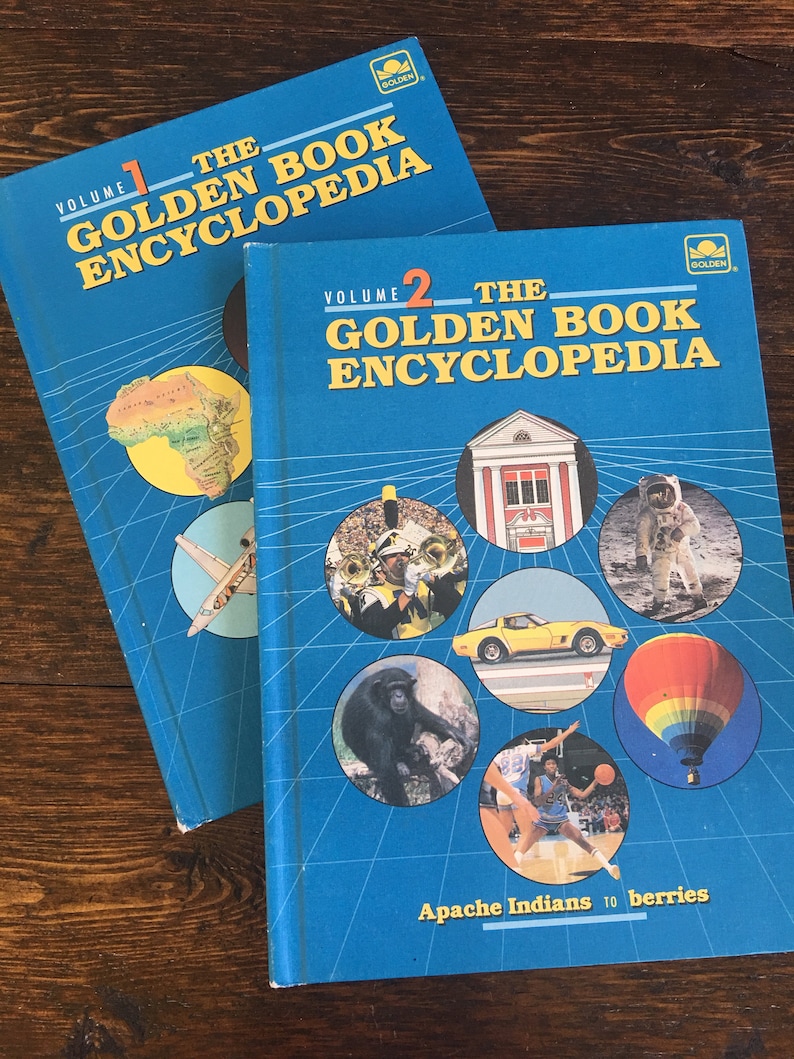 1988 Golden Book Encyclopedia Volume 1&2 / Children - Etsy