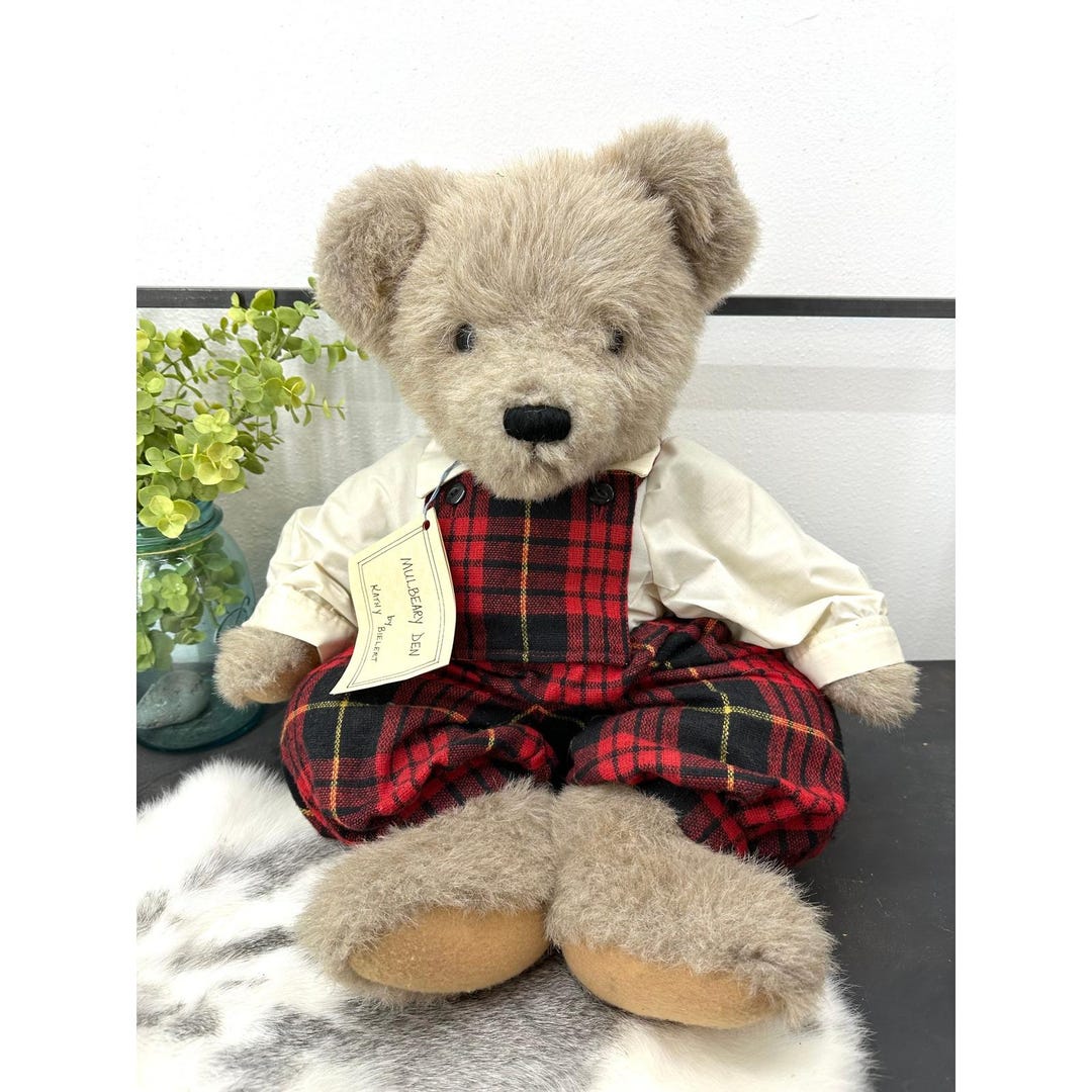Vintage Fitzgerald Mulbeary Den Bear by Kathy Bielert Artist Teddy Bear ...