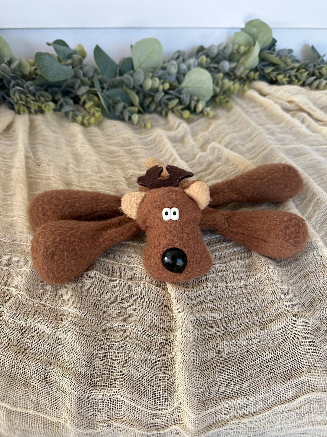 1990s Rodney Reindeer Hallmark Cards Holiday Plush Pellet Christmas ...