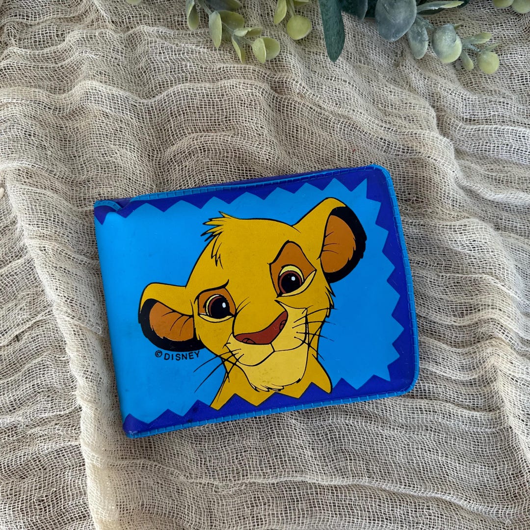 Disney Simba the Lion King Kids Vinyl Bi Fold Wallet 1990s 90s Y2k ...