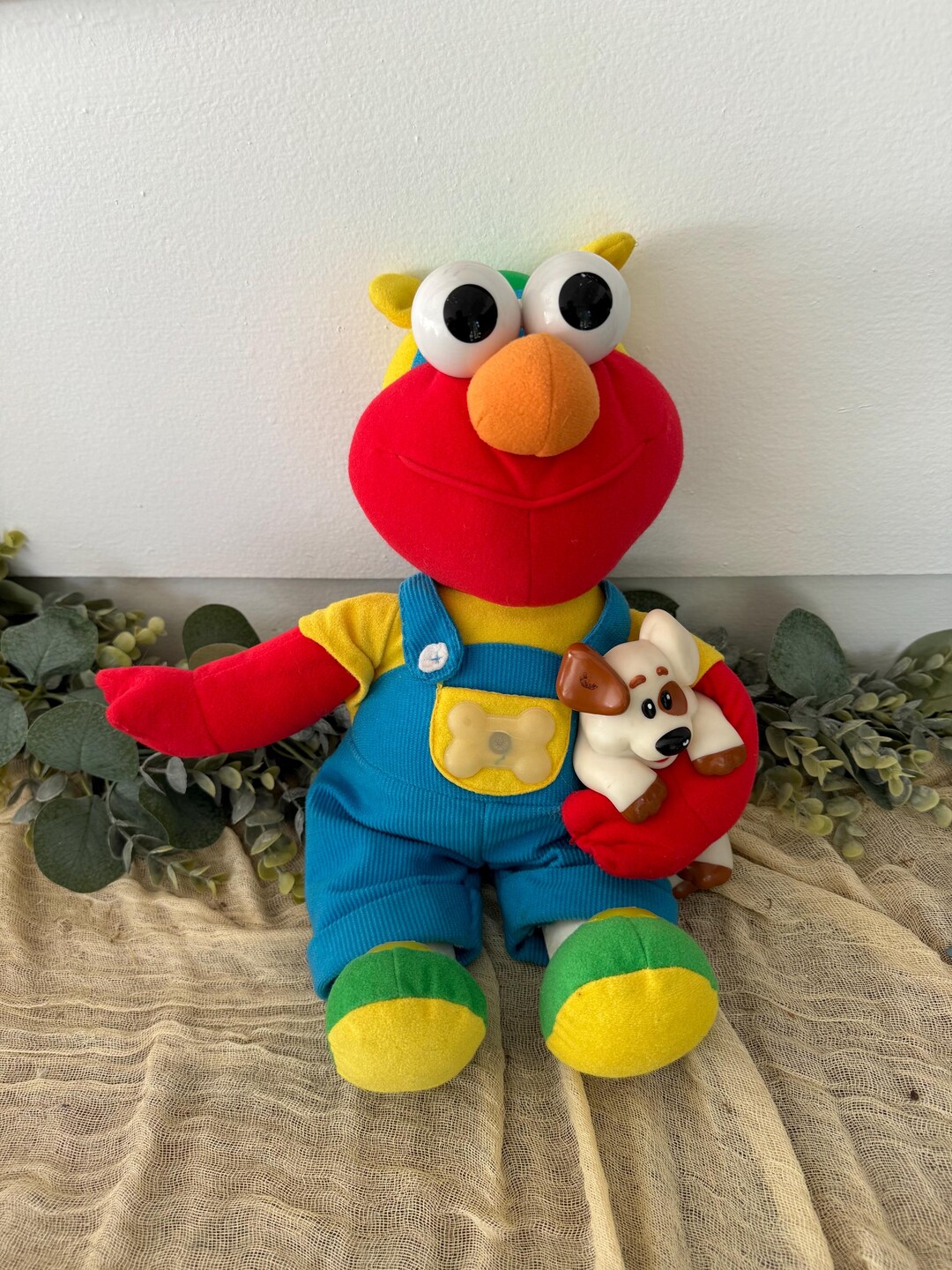 1997 Magic Lights Elmo Music Tyco Plush Battery Operated Mattel Jim ...
