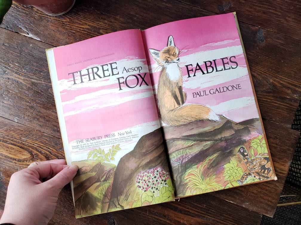 1971 Three Aesop Fox Fables Paul Galdone Weekly Reader - Etsy