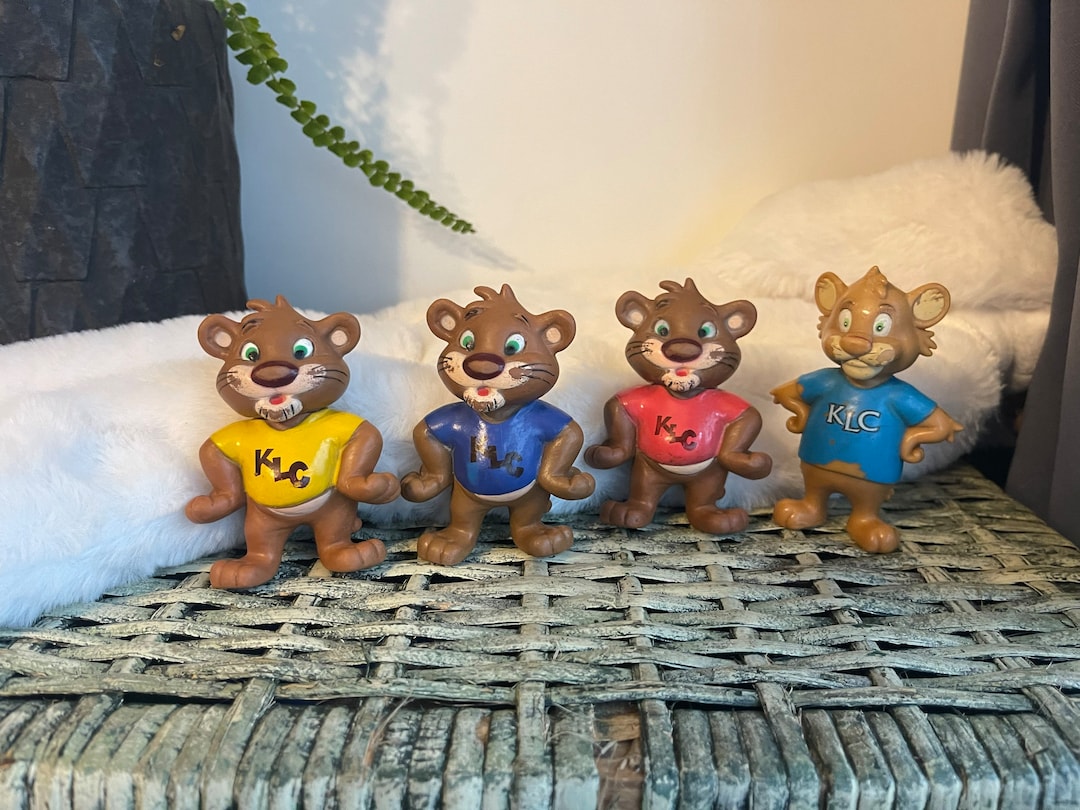 Four (4) KLC Hard Pvc Mouse Mascot Figure Toy 3 Inch Uncommon Tiger ...