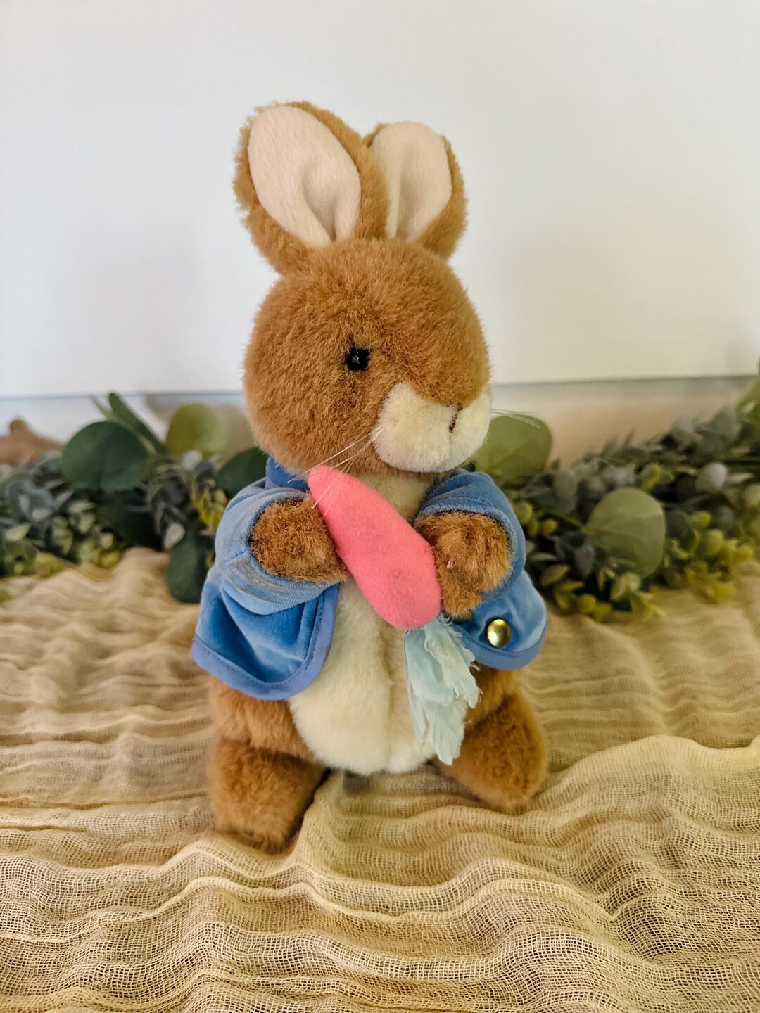 1990s Peter Rabbit Eden Gift Plush Lovey Beatrix Potter Stuffed Bunny ...