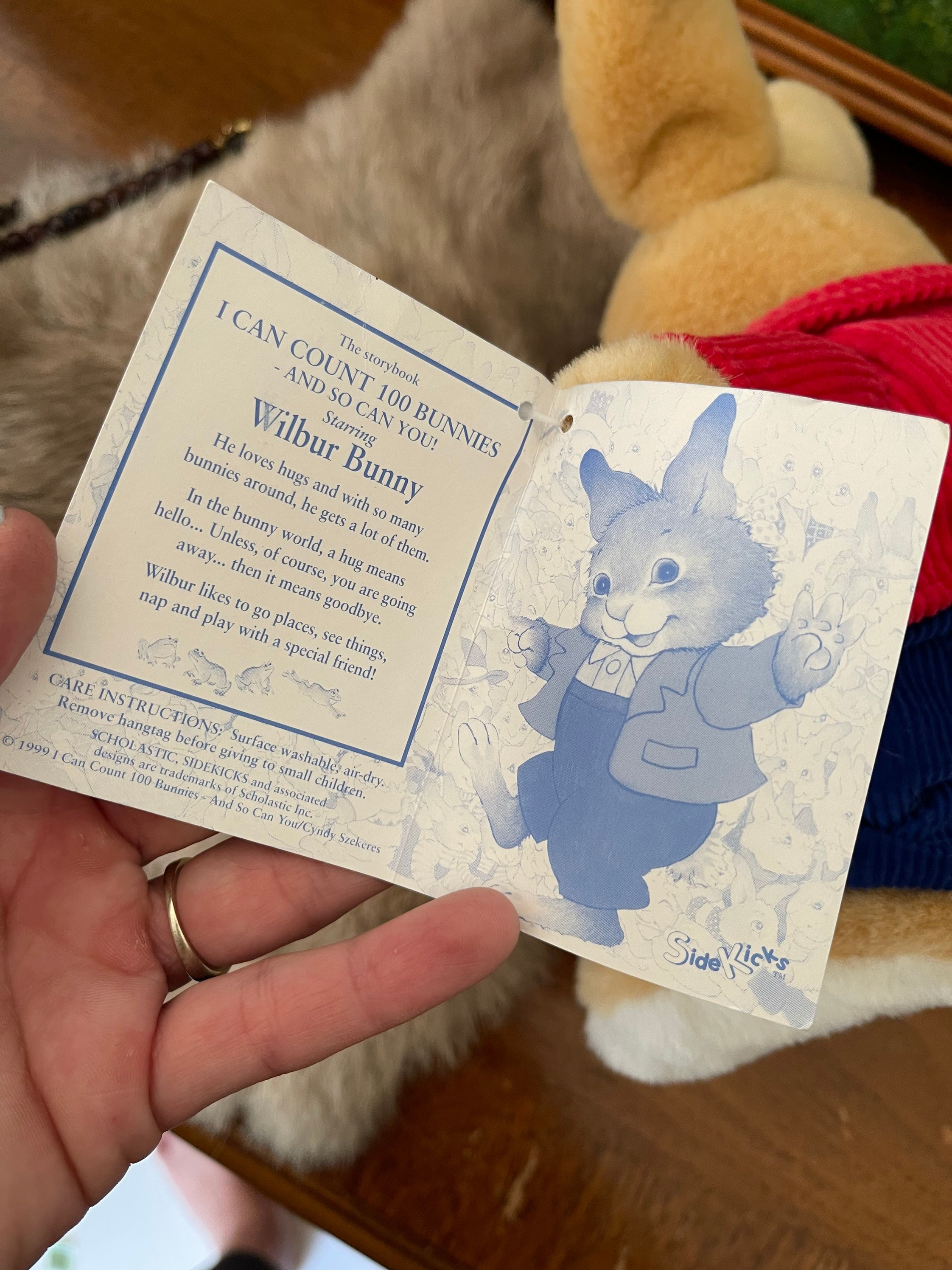 10 Wilbur Bunny plush Scholastic Sidekicks I can count 100 | Etsy