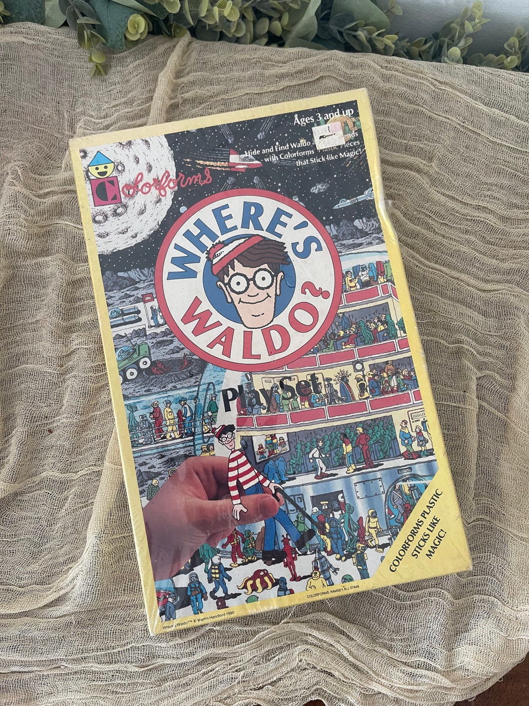 Sealed Where’s Waldo Colorforms Play Set Toy 1990 Hide and Find 736 - Etsy