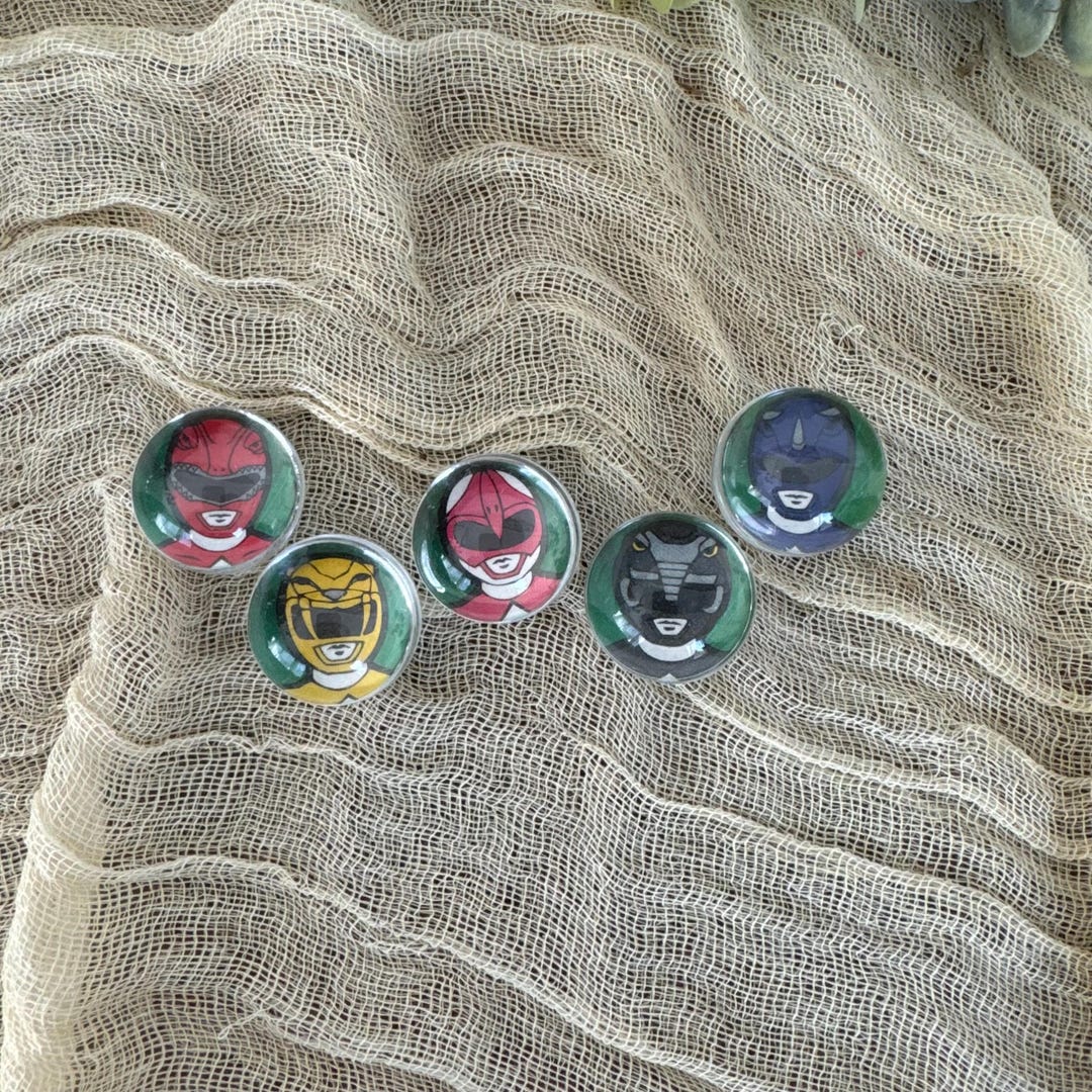 1990s Mighty Morphin Power Rangers Action Marble Spectra Star 1 Inch ...