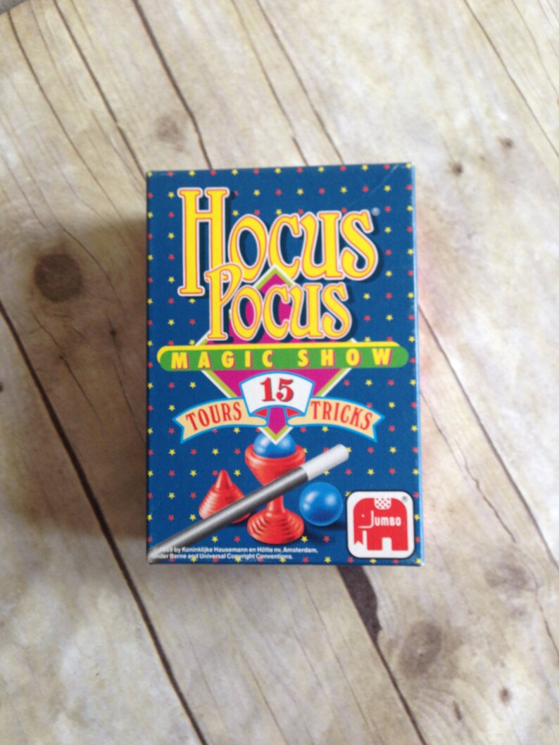 1989 Hocus Pocus Magic Show 15 Tricks by Jumbo | Etsy