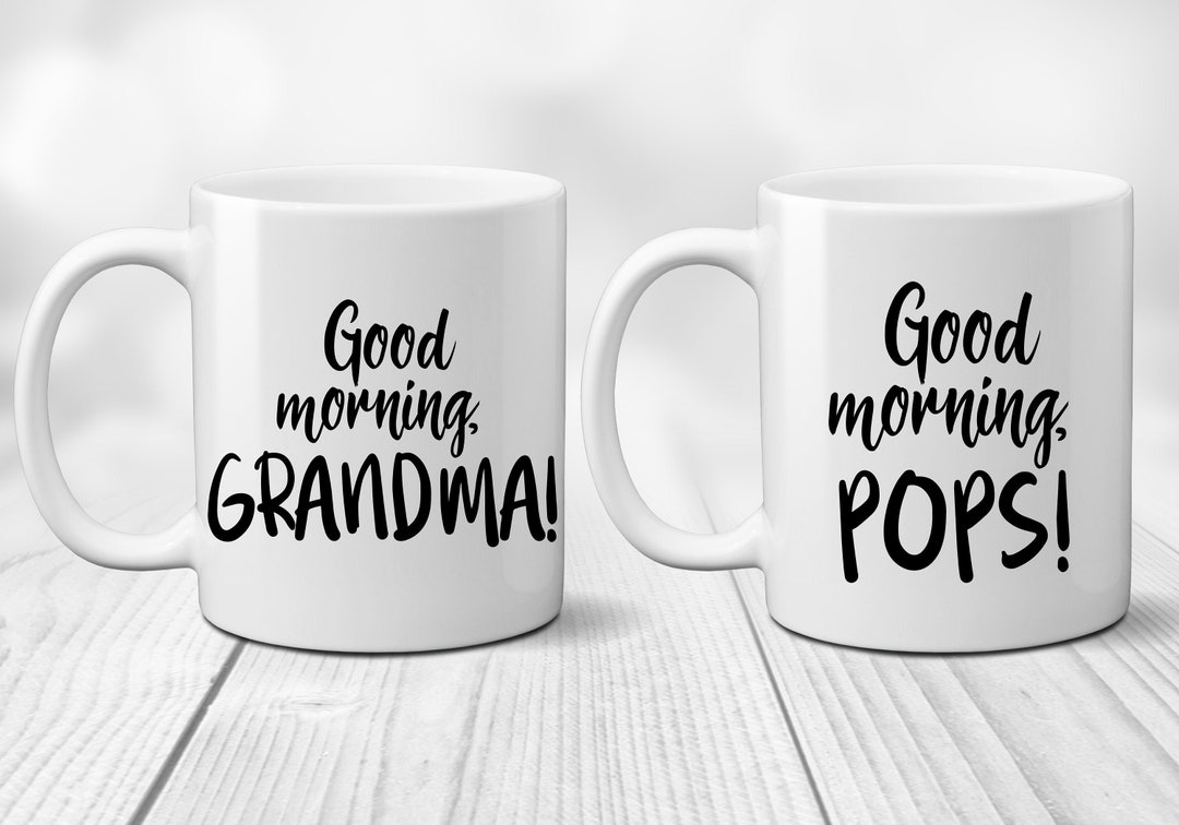 Good Morning Grandma and Pops. New Custom Grandparents Mug - Etsy