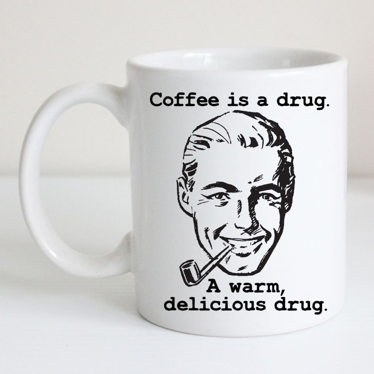 Rétro café tasse tasse à café drôle, plein d'humour c est un décor de ...