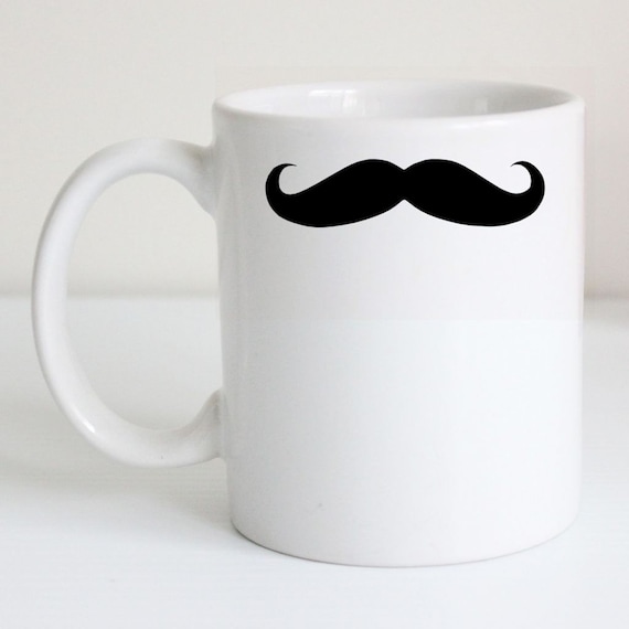 Mustache Coffee Mug Moustache Tea Cup Funny Gift for Coffee | Etsy