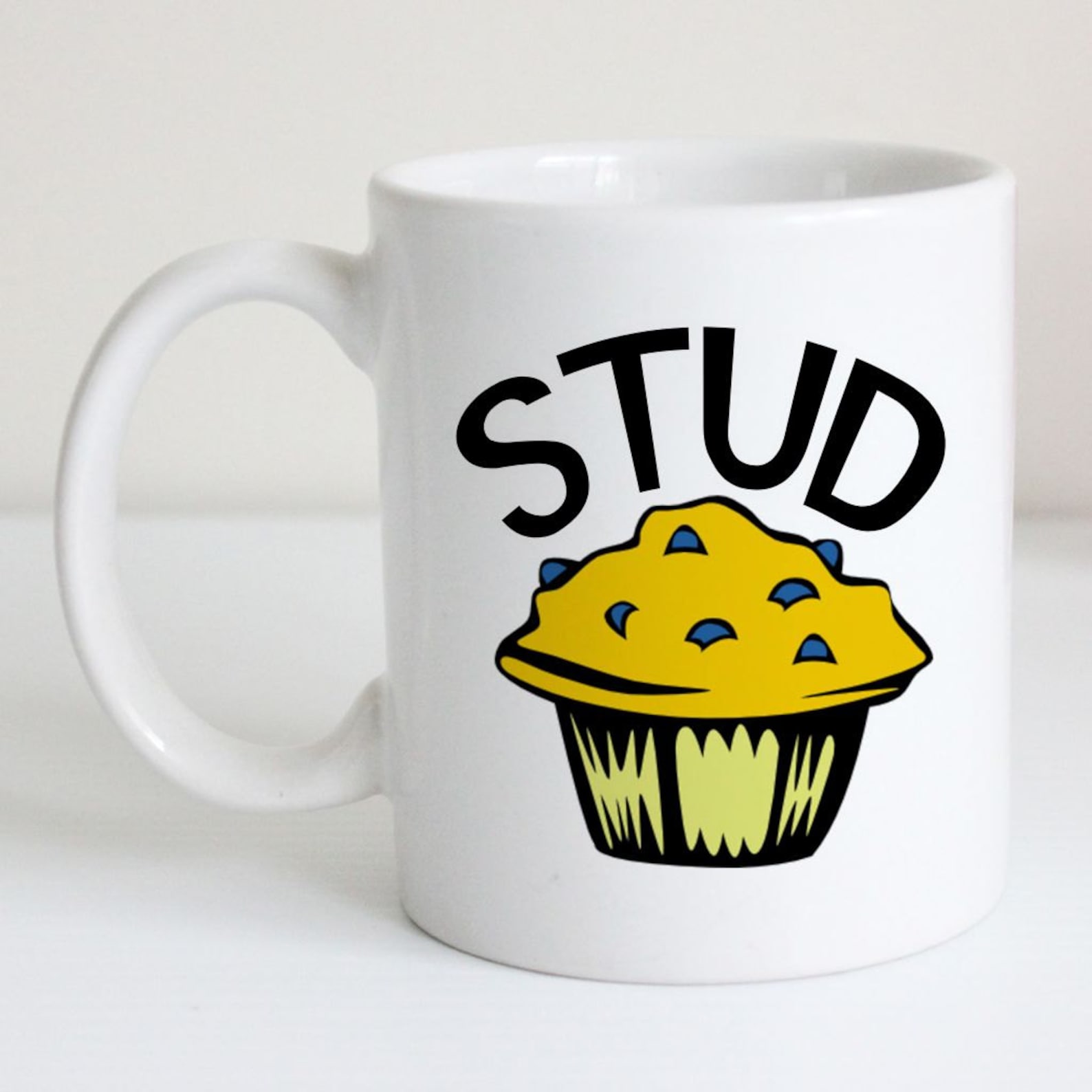 Stud Muffin Coffee Mug - Funny Tea Cup, Humorous Gift for Husband or ...