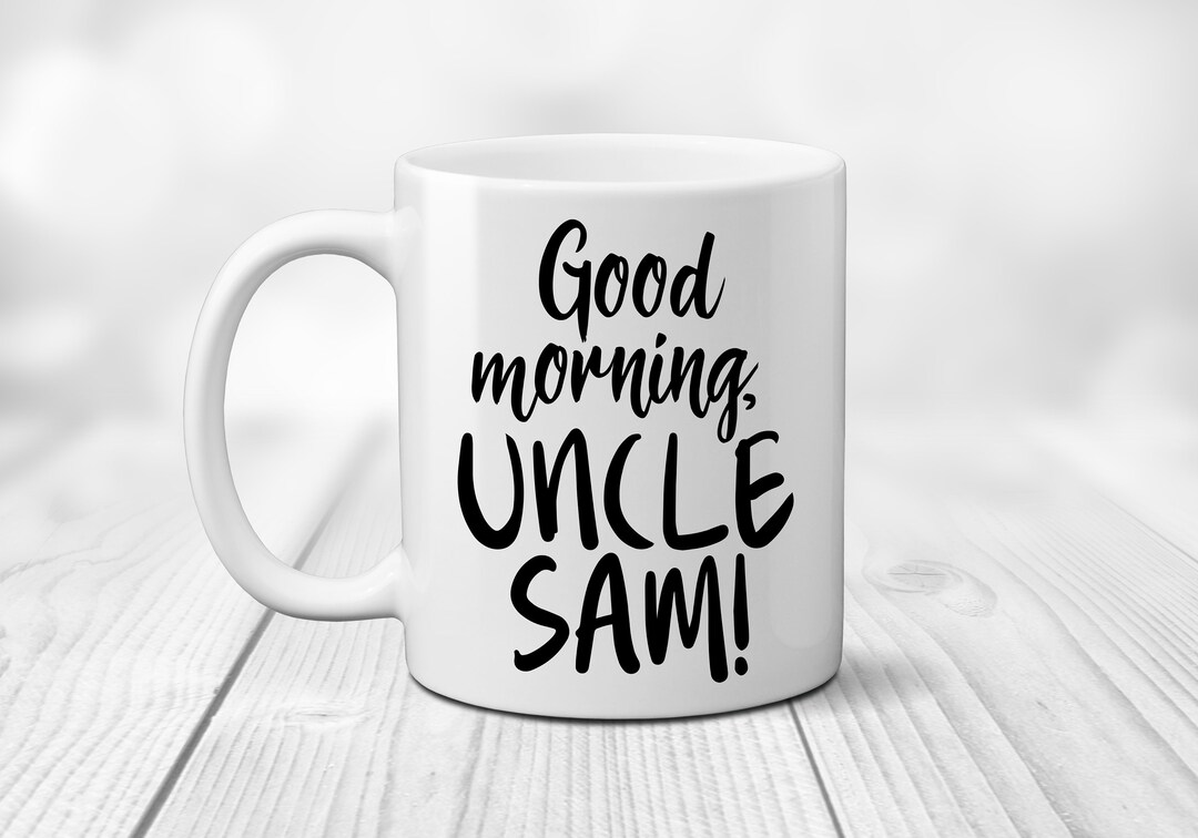 Good Morning Uncle. New Custom Funcle Gift. Coffee Lover Mug. Pregnancy ...