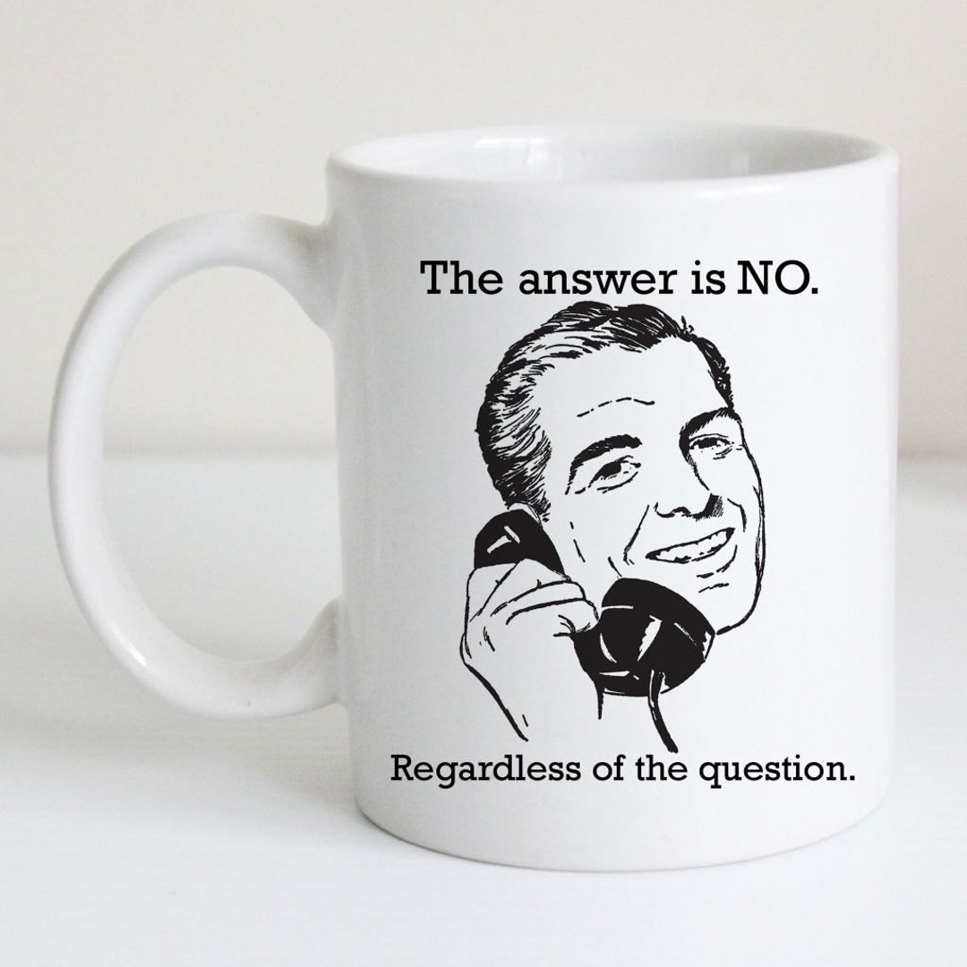 Funny Retro Coffee Mug - Humorous 50's Man Coffee Cup, Unique Tea Cup ...